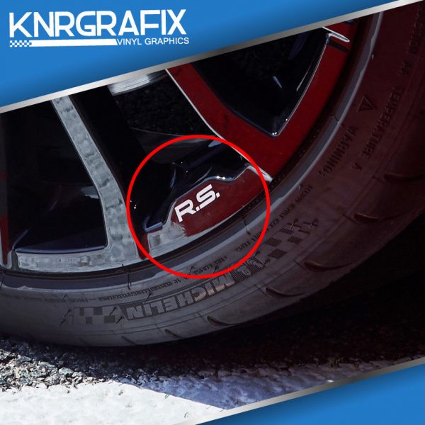 ALLOY WHEEL STICKER DECAL for RENAULT SPORT RS CLIO MK4 RS 200 220 ...