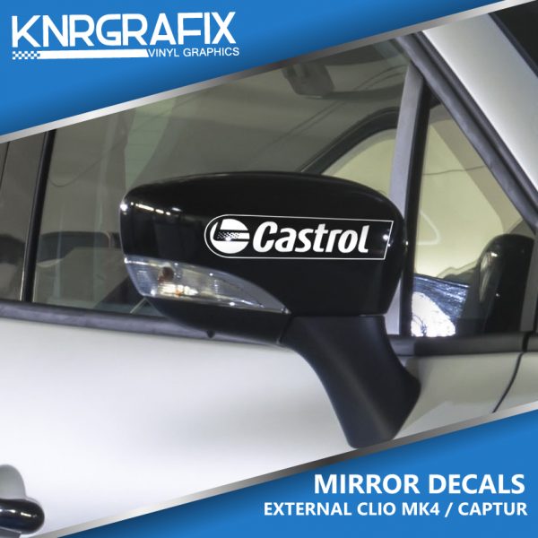 MIRROR COVER DECALS SET (CASTROL-INSPIRED) – KNRGrafix